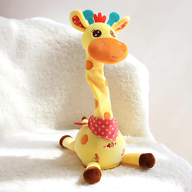 Interactive Musical Giraffe Toy – Light-Up, Dancing & Talking Plush fo ...